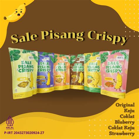 Jual Keripik Pisang Krispy Khas Bandung All Varian 65gr Shopee Indonesia