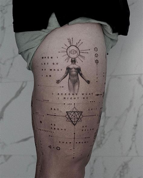 Sacred Geometry Hand Tattoo