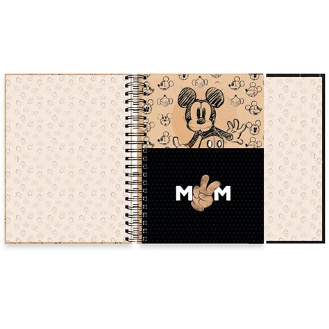 Caderno Universitário Capa Dura 10X1 150 Folhas Disney Mickey Kraft