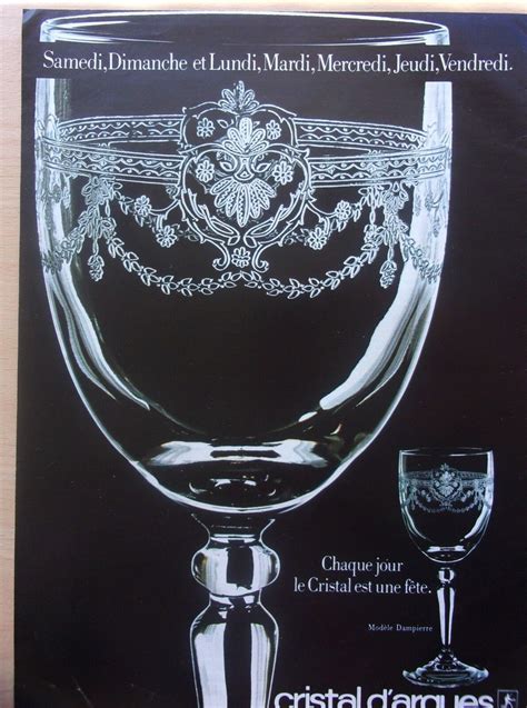 Cristal d Arques 1981 Les verres modèle Dampierre Cristal d arques