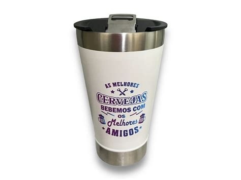 Copo Térmico Personalizado Inox 473ml c Tampa e Abridor Elo7