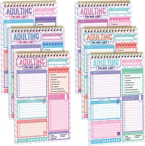 Amazon Glenmal Pack Adulting Note Pad To Do List Notepad Daily