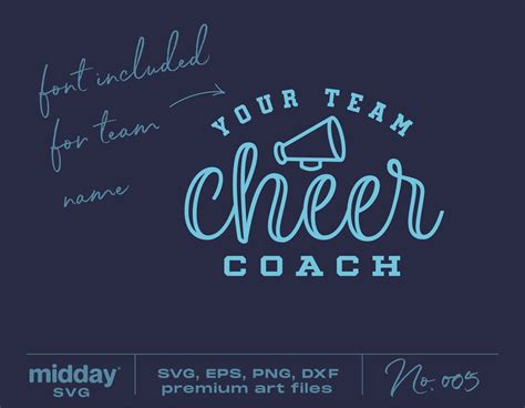 Cheer Coach Svg Png Dxf Eps Cheerleader Coach Shirt Etsy