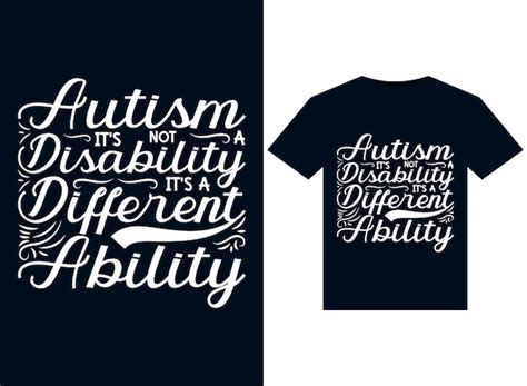 Autismo No Es Una Discapacidad Es Una Habilidad Diferente Ilustraciones