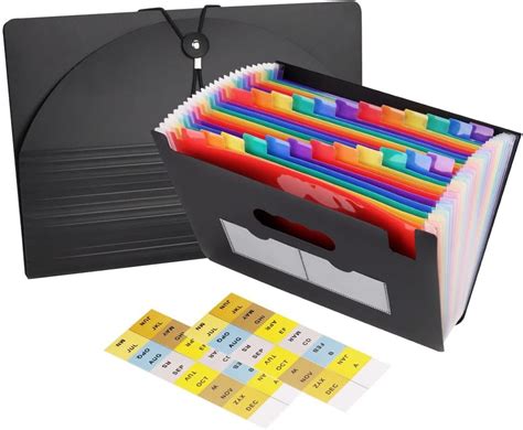 24 Carpeta Organizadora De Documentos Carpeta De Archivos Expandible