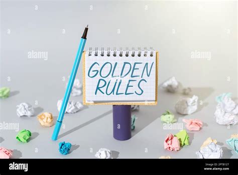 Conceptual Caption Golden Rules Business Approach Basic Principle That