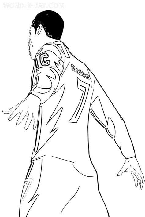 Disegni Da Colorare Di Cristiano Ronaldo Wonder Day Disegni Da