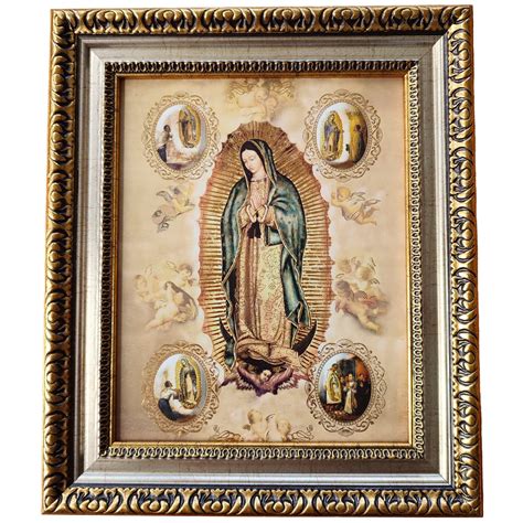 MEXICANDOO Our Lady Of Guadalupe Mexican Framed Print Cuadro Mexicano