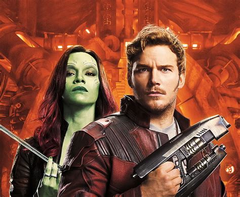 HD Wallpaper Gamora Chris Pratt Peter Quill Zoe Saldana Star Lord