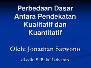 PPT PERBEDAAN KUANTITATIF DAN KUALITATIF PowerPoint Presentation