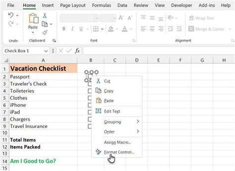 How To Create A Checklist In Microsoft Excel Artofit