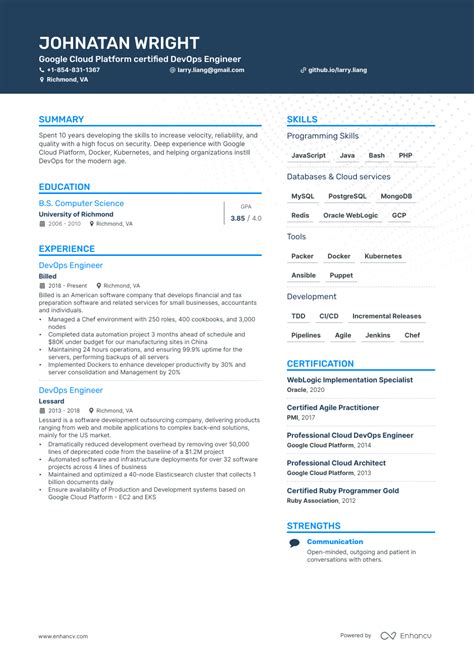 Devops Engineer Resume Examples Guide For