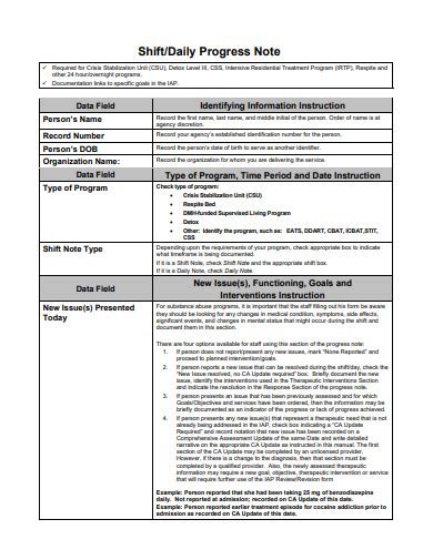 Daily Progress Note 10 Examples Format How To Write Pdf
