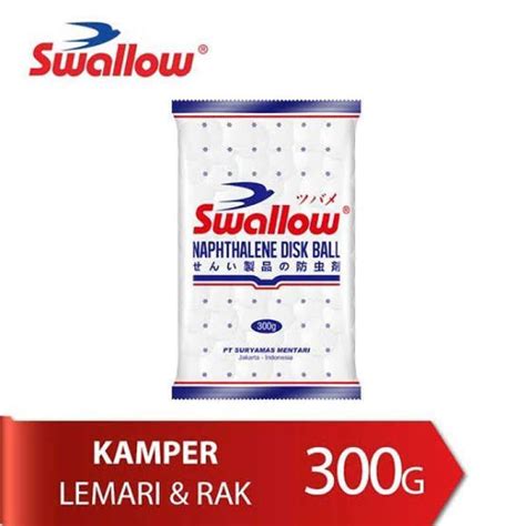 Jual Swallow Naphthalene Disk Ball Kamper Putih Anti Bau 300g 300 Gram