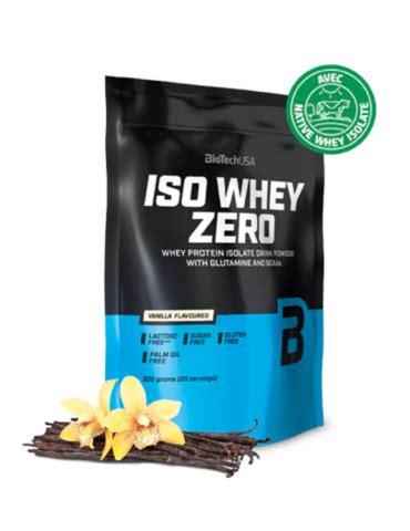 Iso whey zero Biotech USA Protéine isolat en poudre aux parfums multiples