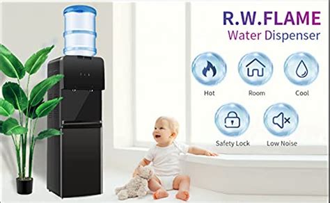 R W FLAME Water Cooler Dispenser Top Loading 5 Gallen Water Dispenser