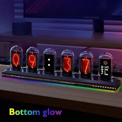 Horloge à tubes Nixie horloge à tubes luminescents veilleuse horloge