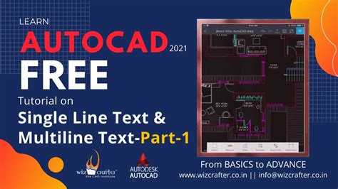 16 AutoCAD Tutorial R2021 Single Line Multiline Text Style
