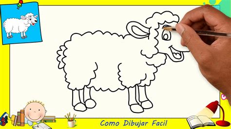 Como dibujar una oveja FACIL paso a paso para niños y principiantes 1