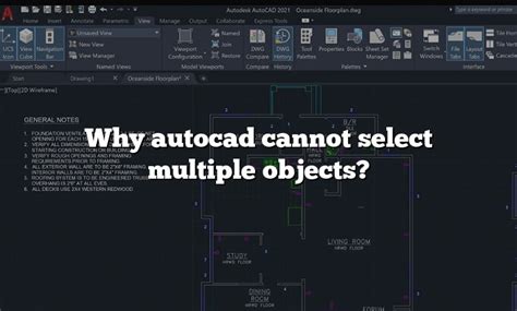 Why Autocad Cannot Select Multiple Objects