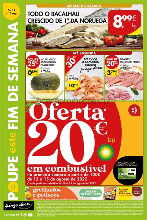 Antevisão Folheto PINGO DOCE FIM de SEMANA Promoções 12 agosto a 15