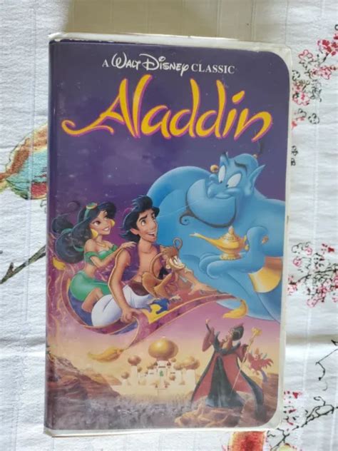 ALADDIN VHS TAPE 1993 Walt Disney classique rare édition diamant