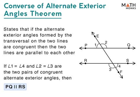 Prove Alternate Exterior Angles Converse Theorem Home Alqu