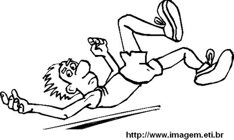 Desenho Para Colorir Salto Em Altura