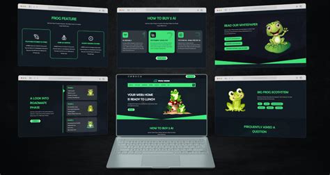Frog Coin Token Tailwind Css Website Template