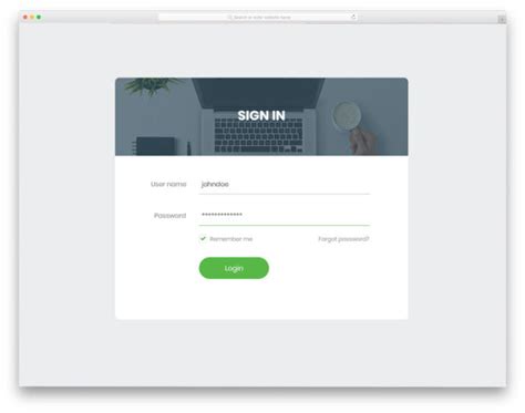 Login Page Bootstrap Examples To Make Risk Free Logins