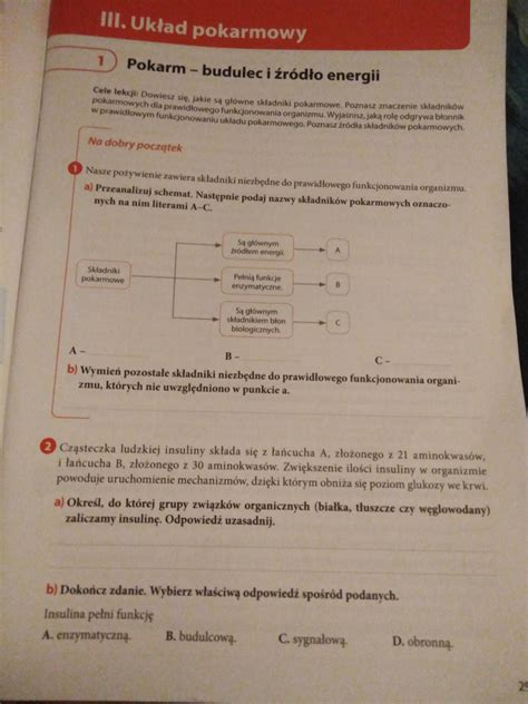 Hej proszę o pomoc z biologi klasa 7 Brainly pl