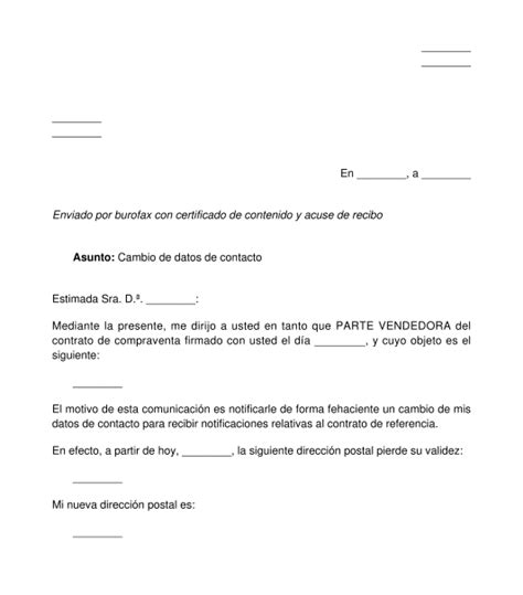 Introducir 49 Imagen Modelo Carta Cambio De Direccion Empresa