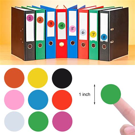 Snapklik Tindobewan Pieces Inch Round Color Coding Labels