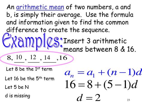 How To Find Arithmetic Means Between Two Numbers