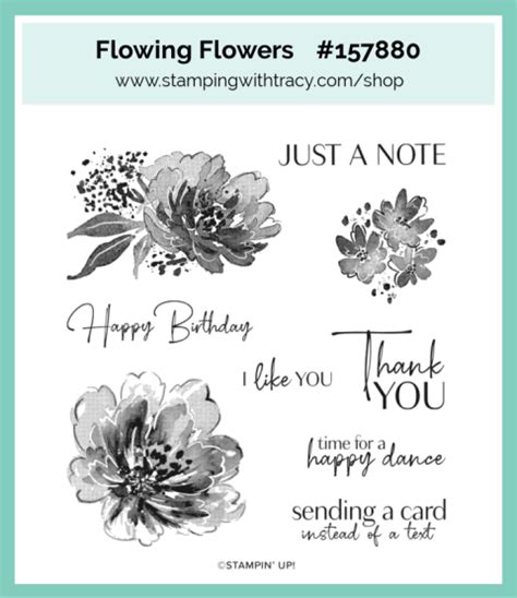 Stampin Up Flowing Flowers Stamping With Tracy