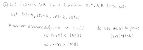 solved bet fixxy ab be a bijection x y a b finite sets
