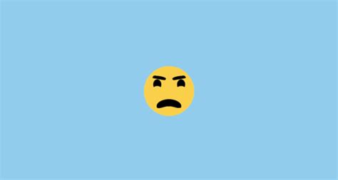 Cara Con El Ceño Fruncido Y La Boca Abierta Emoji on Microsoft