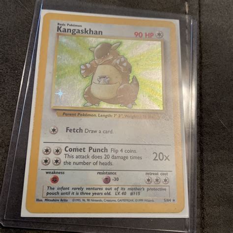 Pokémon TCG Kangaskhan Jungle 5 64 Holo Unlimited Holo Rare eBay