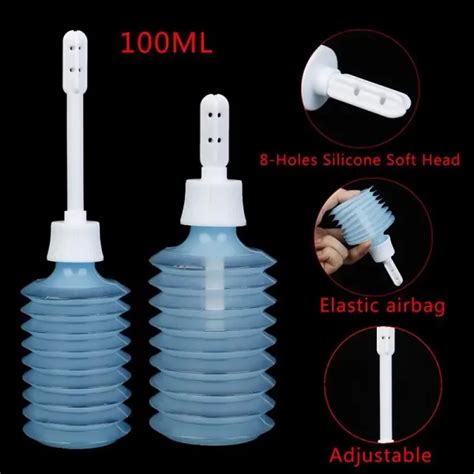 80ml Reusable Vaginal Irrigator Medical Grade Retractable Vagina Anal