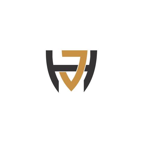 Hj Jh H And J Abstract Initial Monogram Letter Alphabet Logo Design