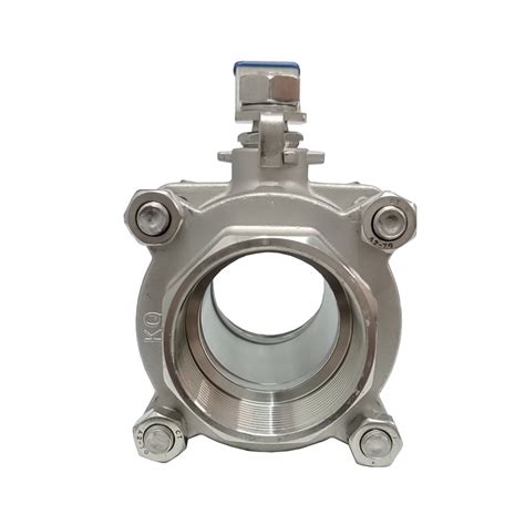 Válvula de Esfera Tripartida 2 BSP Passagem Plena Total Inox