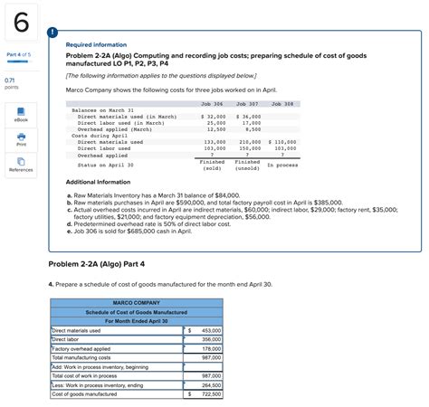 Solved Required Information Problem 2 2A Algo Computing Chegg