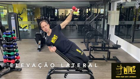 ELEVAÇÃO LATERAL NO BANCO INCLINADO YouTube