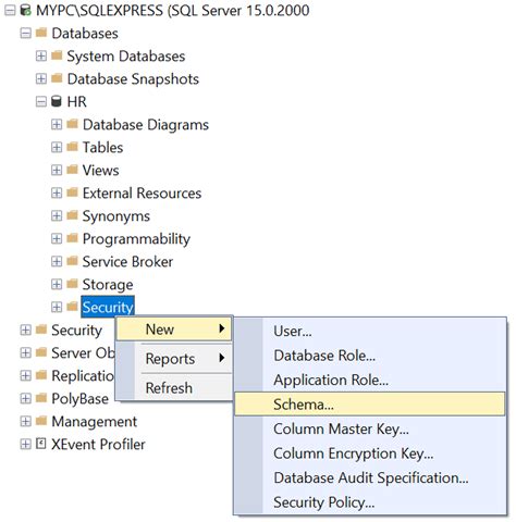 Database Schema In Sql Server