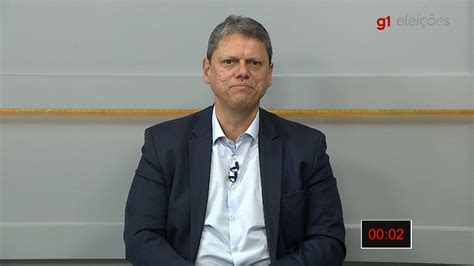 Vídeo g1 Prudente entrevista Tarcísio de Freitas candidato a