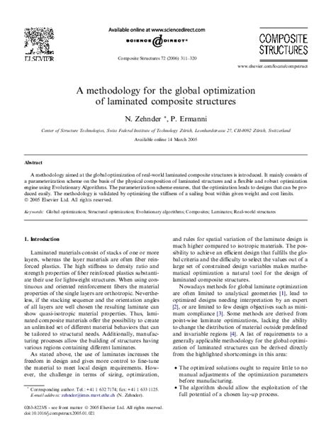 pdf a methodology for the global optimization of laminated composite structures arun jyoti