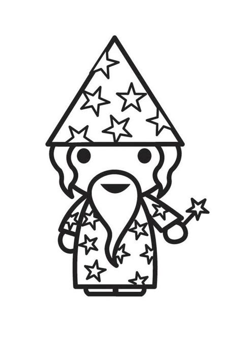 37 dessins de coloriage magicien à imprimer sur LaGuerche Page 1