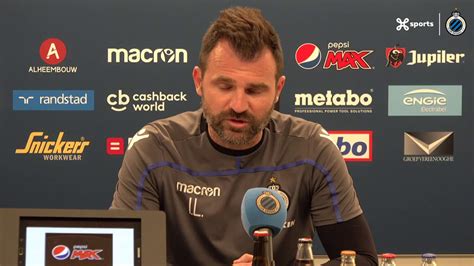 De Persconferentie Voor Club Brugge Stvv Youtube