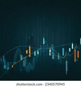 Financial Graph Chart Business Data Analytics AI Generated Image