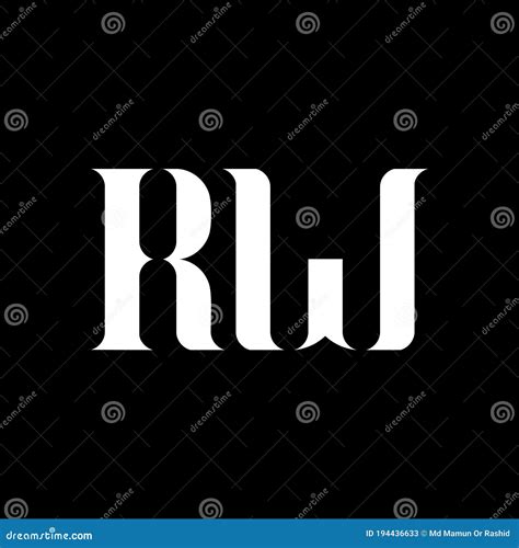 RW R W Letter Logo Design Initial Letter RW Uppercase Monogram Logo